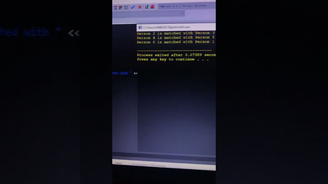 c++ matching #coding #cpp #cppprogram #cplusplus #programming #codemasters #code #moderncpp