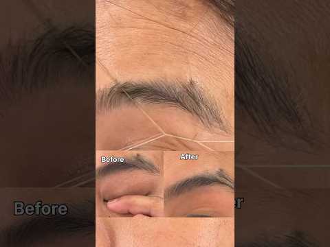 “Self eyebrows threading at Home”(how to do self eyebrows threading)?#eyebrows#YouTube#shorts 