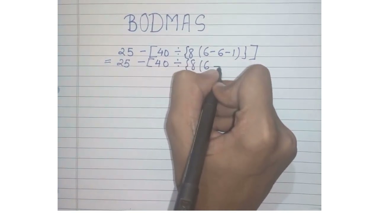 BODMAS-Bracket Of Division,Multiplication,Addition,Subtraction
