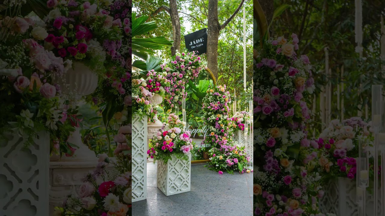 Stunning Wedding Decor at Aura's Luxury Lakeside Venue!  #outdoorweddingvenue #luxuryweddings #aura