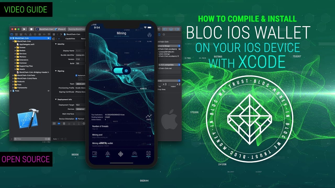 How to build the open source BLOC iOS Wallet app with Xcode