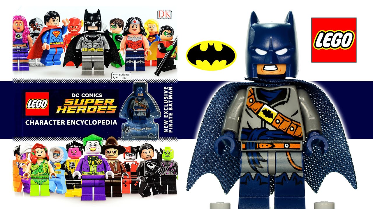 LEGO® DC Comics Character Encyclopedia w/ Buccaneer / Pirate Batman 2016 Exclusive Minifigure