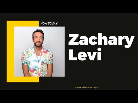 How to Say Zachary Levi in English correctly