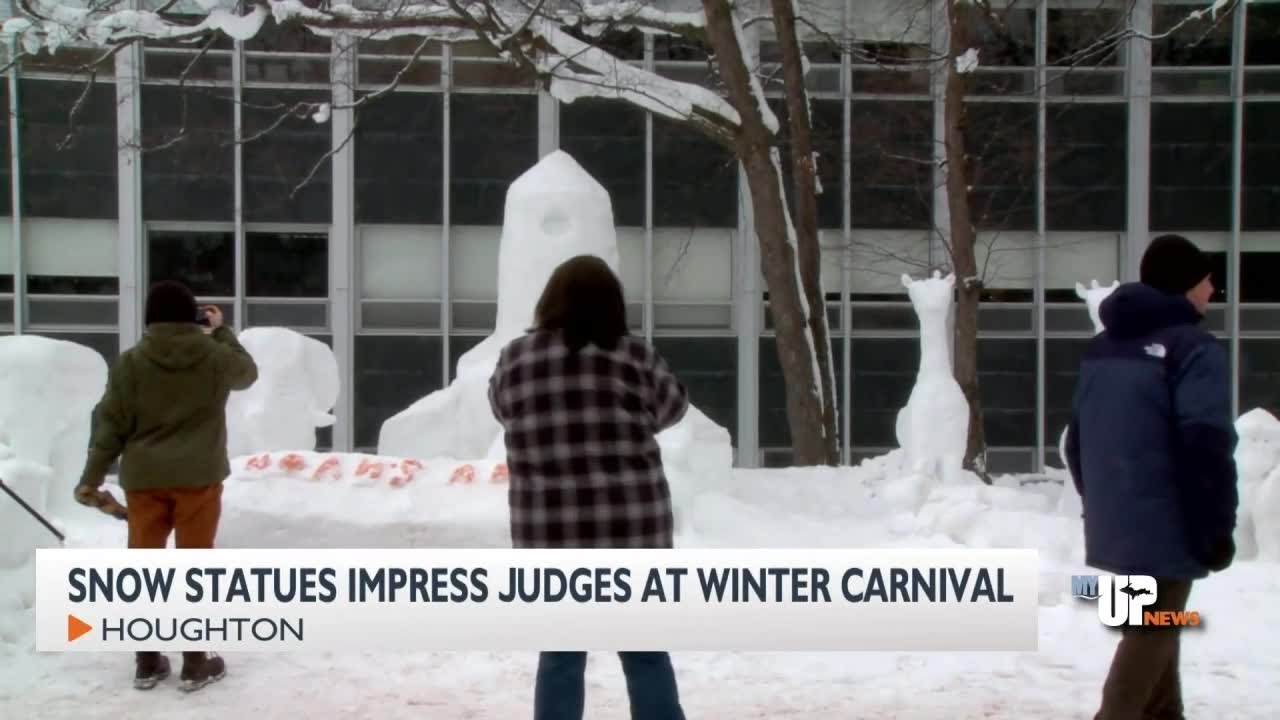 Snow statues impress judges at Winter Carnival