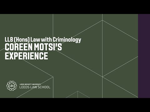LLB (Hons) Law with Criminology – Coreen Motsi
