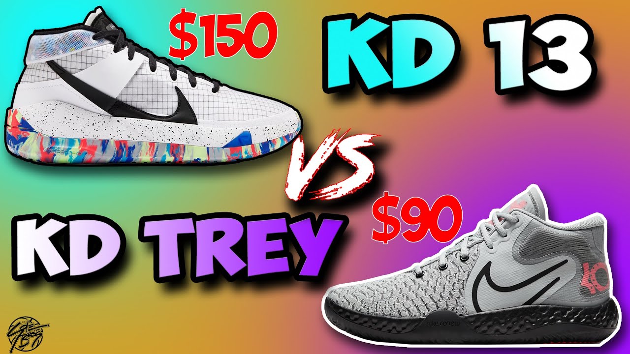 Nike KD 13 vs Nike KD Trey 5 VIII! Is the Budget Shoe Better than the Signature Shoe?!