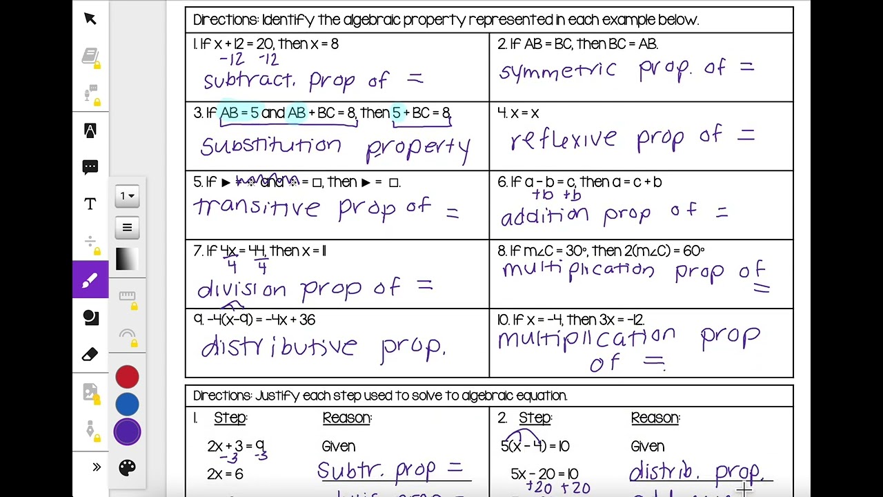 Algebraic Proofs - Video Lesson
