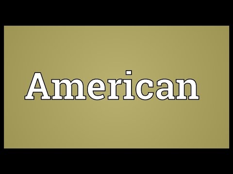 American Meaning