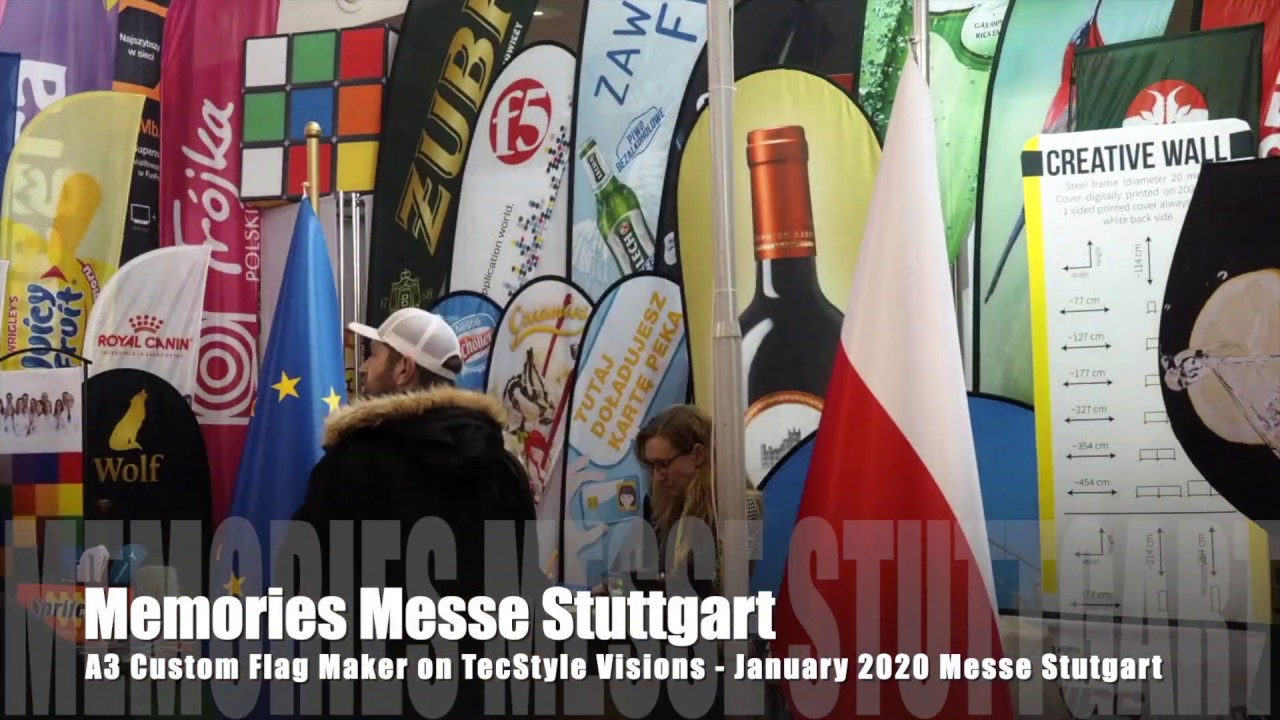 A3 Custom Flag Maker -  Messe Stuttgart 2020