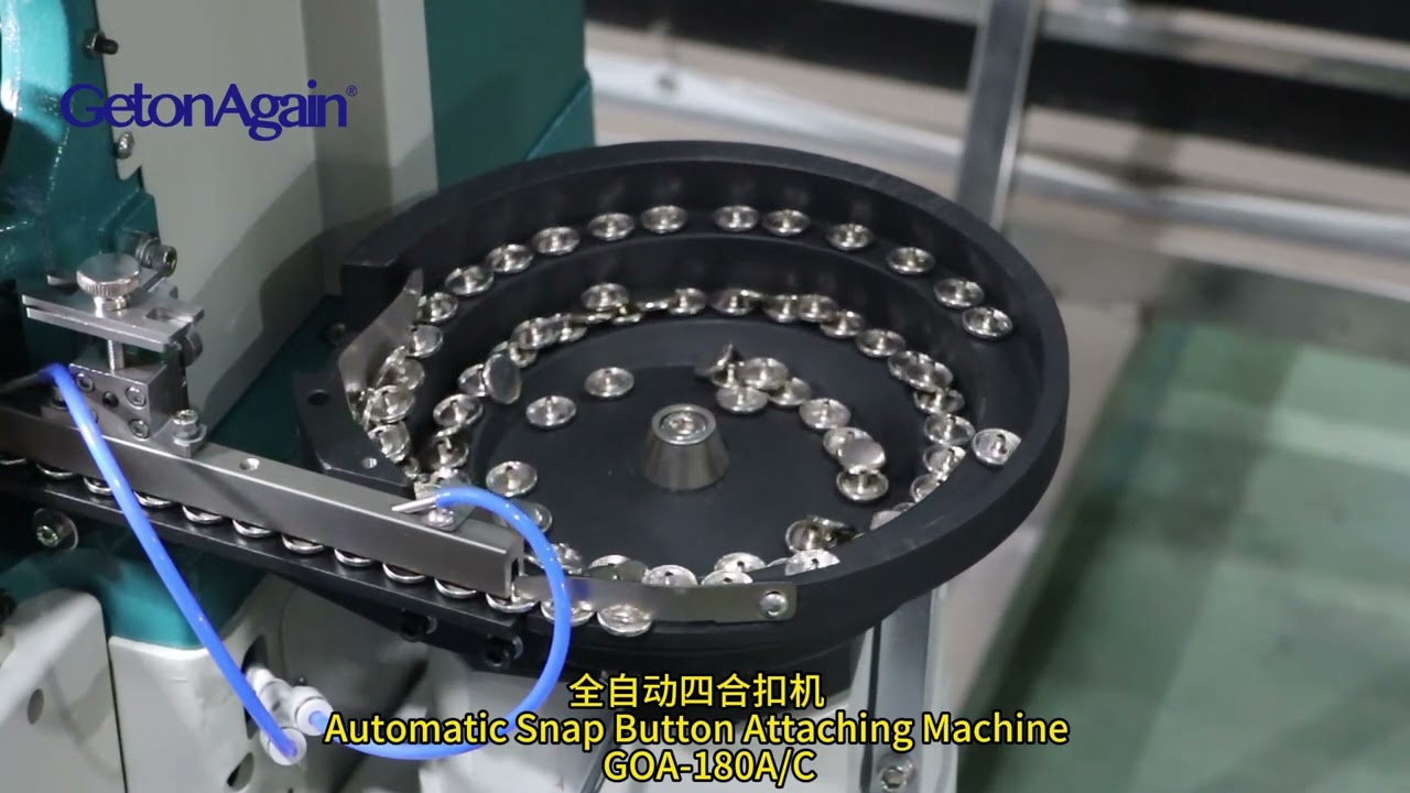 Automatic Snap Button Attaching Machine #buttonattachingmachine
