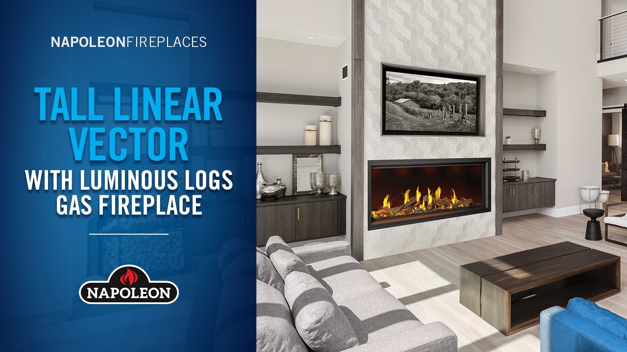 Tall Linear Vector with Luminous Logs