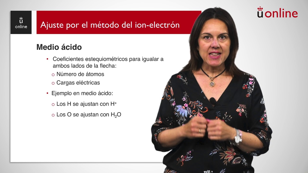 Reacciones de transferencia de electrones: ajuste por el método del ion-electrón