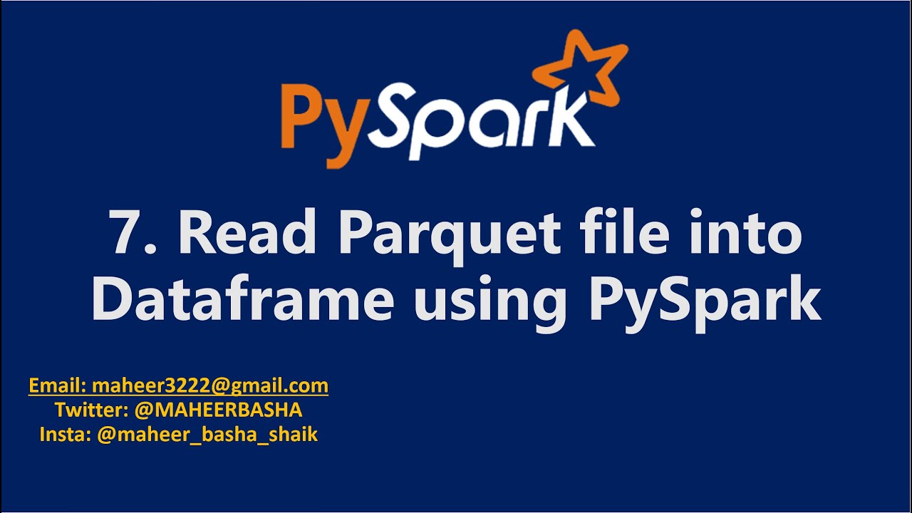 How to Read Parquet Files into DataFrames Using PySpark in Azure Databricks | Galaxy.ai