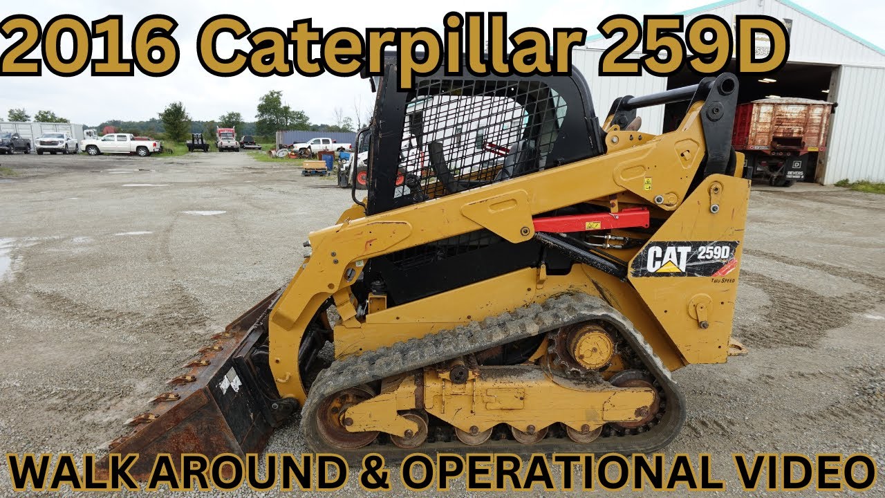 2016 Caterpillar 259D Skid Steer Loader Walk Around & Operational Video     $23,900
