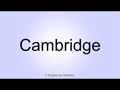 How to pronounce "Cambridge"