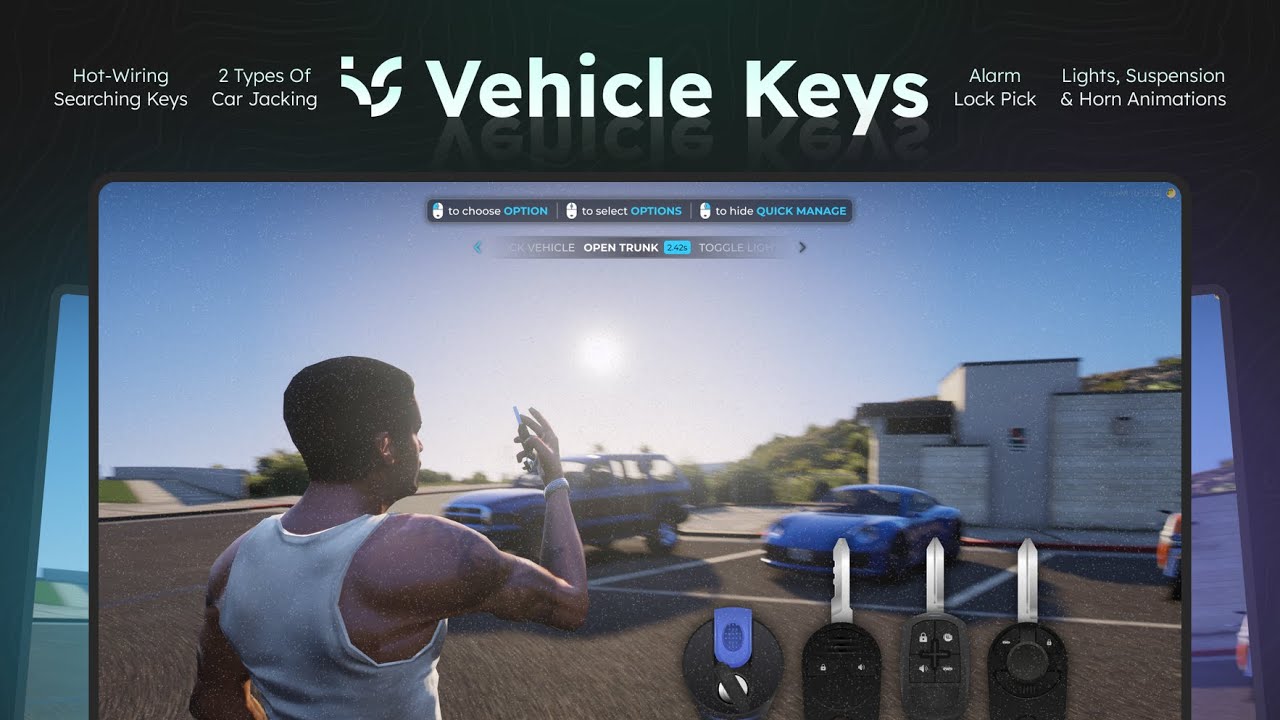 Advanced Vehicle Keys (Car Lock) - FiveM Script [QBCore, QBox, ESX]