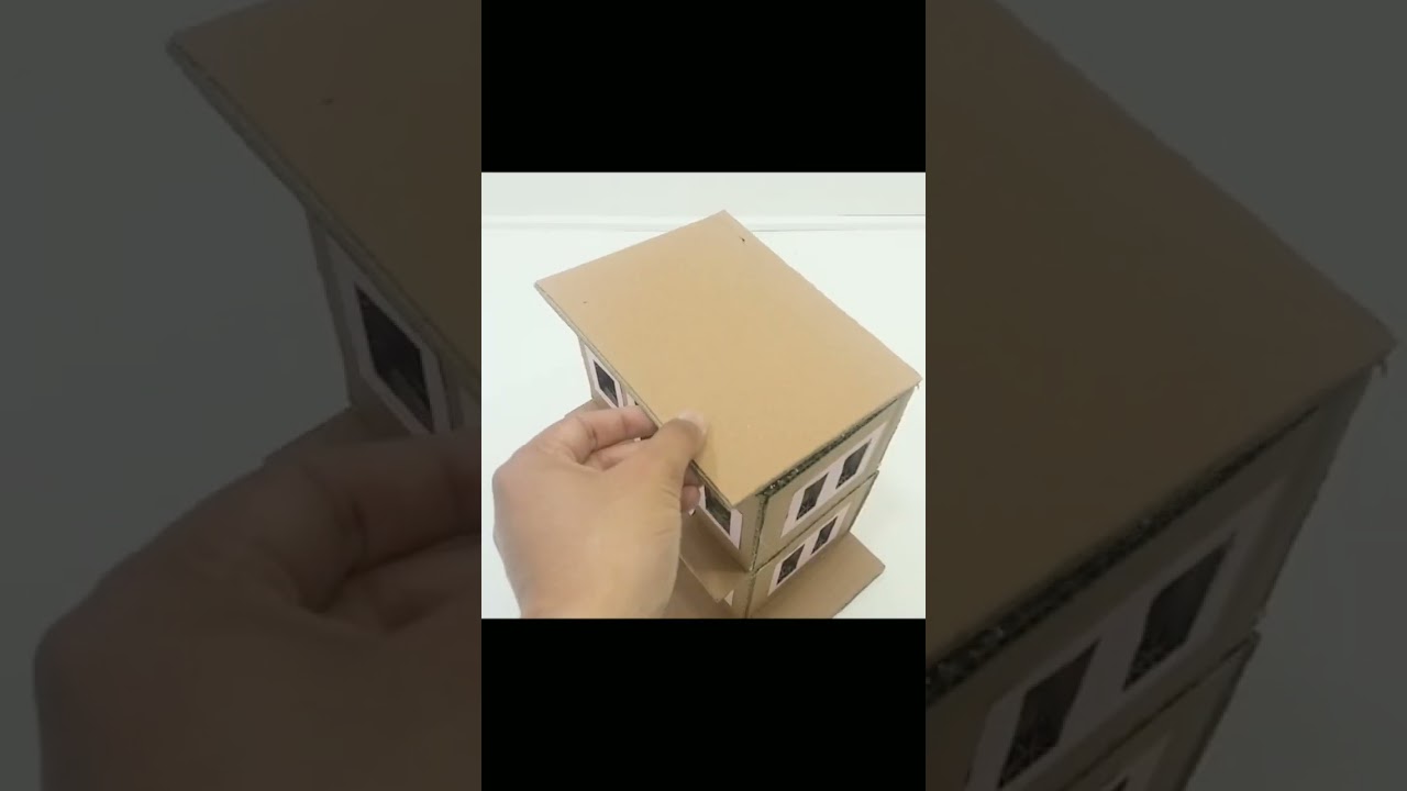 how to make cardboard building