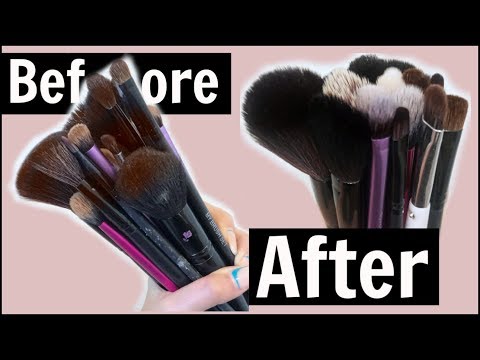 HOW TO CLEAN MAKEUP BRUSHES AT HOME DIY