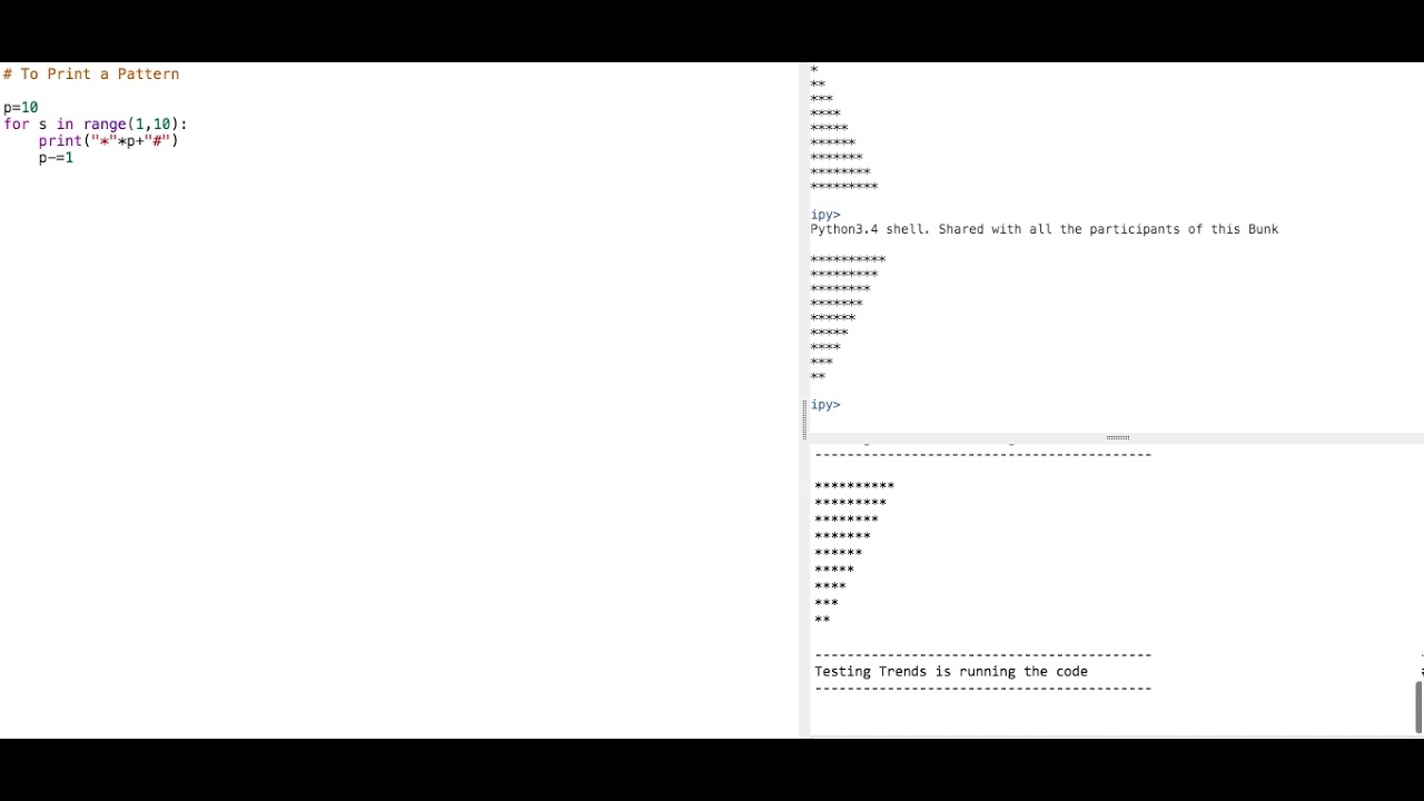 Make a Pyramid using Python easy way