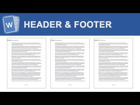 What Is Header & Footer In Word Urdu/Hindi