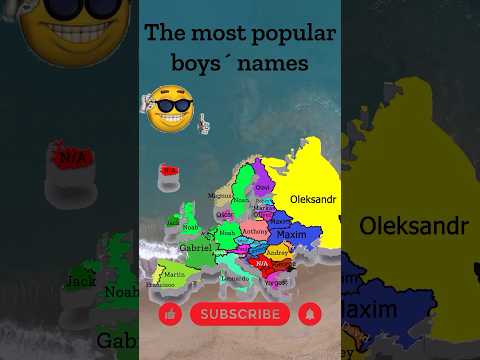 The most popular boys' names