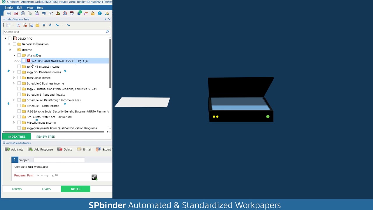 SPbinder: Automated & Standardized Workpapers