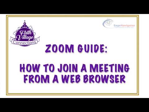 FVC How to Join a Zoom Meeting from Your Web Browser
