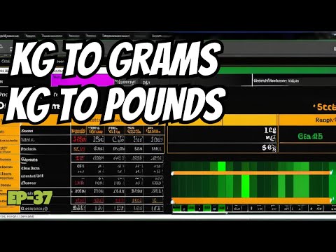 Fearless Excel Tutorial: Microsoft Excel Convert Formula KG to Grams and Pounds