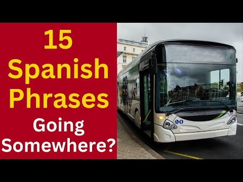 15 Spanish Phrases - At the bus stop