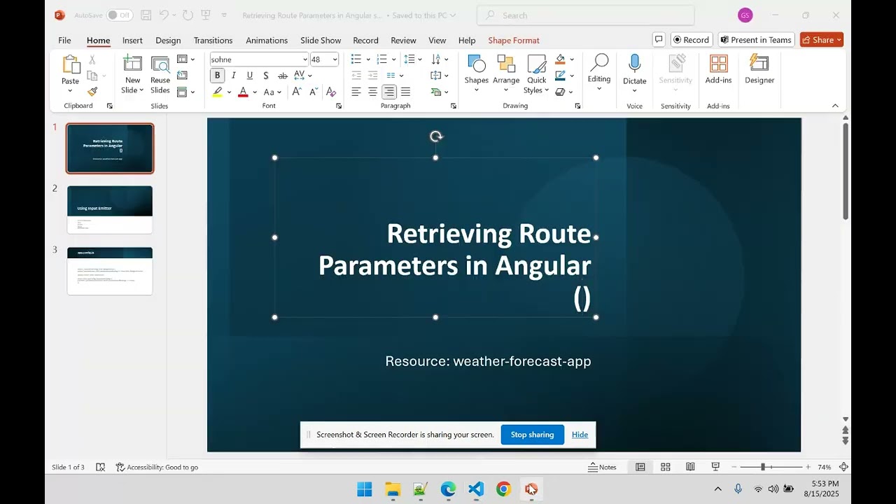 Retrieving Route Parameters in Angular