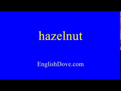 How to pronounce hazelnut in American English.