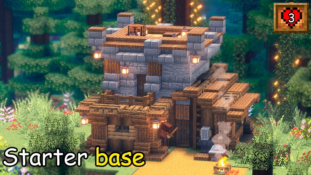 Minecraft: How To Build a Starter medieval base [Easy Tutorial] #3 ...