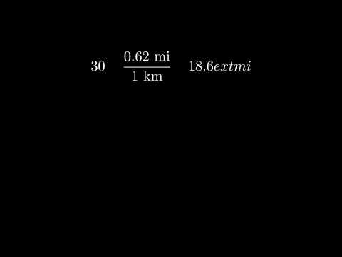 How to Convert 30 Kilometers to Miles (30 km to mi)