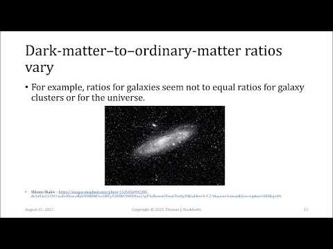 Thomas Buckholtz, 10-18-2021: The Tiny and the Vast:Elementary Particles, Dark Matter and the Cosmos