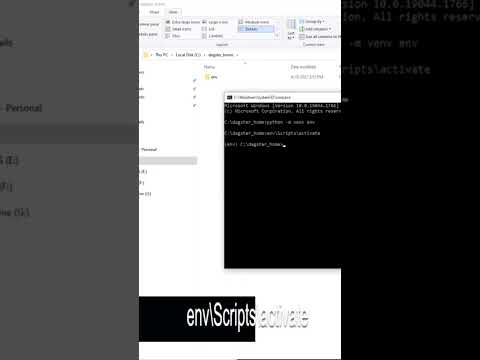 How to crest Python virtual environment. #python #virtualentertainment #pip
