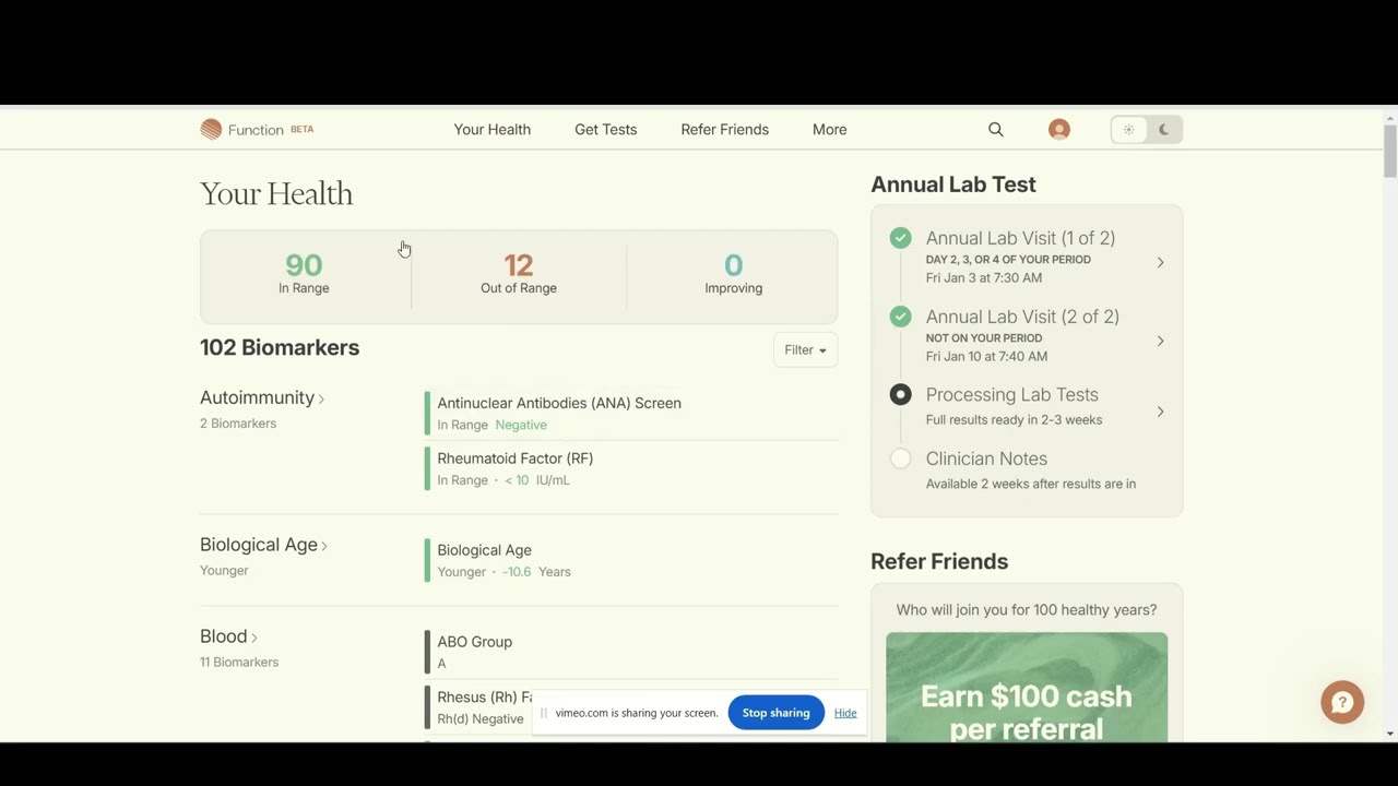 How Function Health Blood Lab Testing Works and My Experience With It (Part 1)