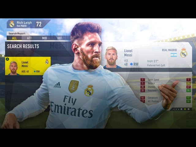 Watch: What happens when Lionel Messi plays until the age of 40 in FIFA 17