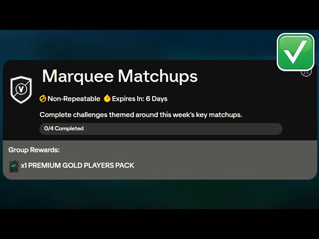 FC 24 Marquee Matchups SBC (Week 1) - How to complete, cheapest costs ...