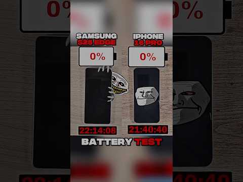 SAMSUNG S25 EDGE VS IPHONE 16 PRO BATTERY ππͺ« TEST?