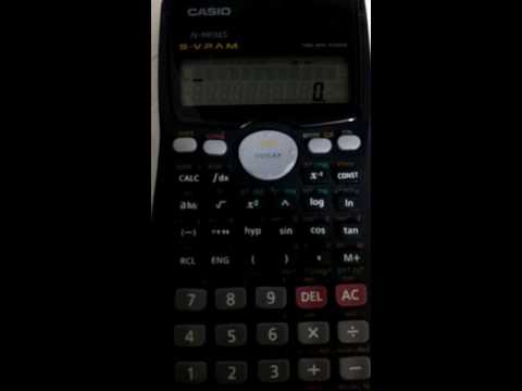 How to set a standard engineering calculator on Radian Mode.