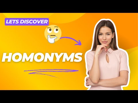 English Learning: Homonyms