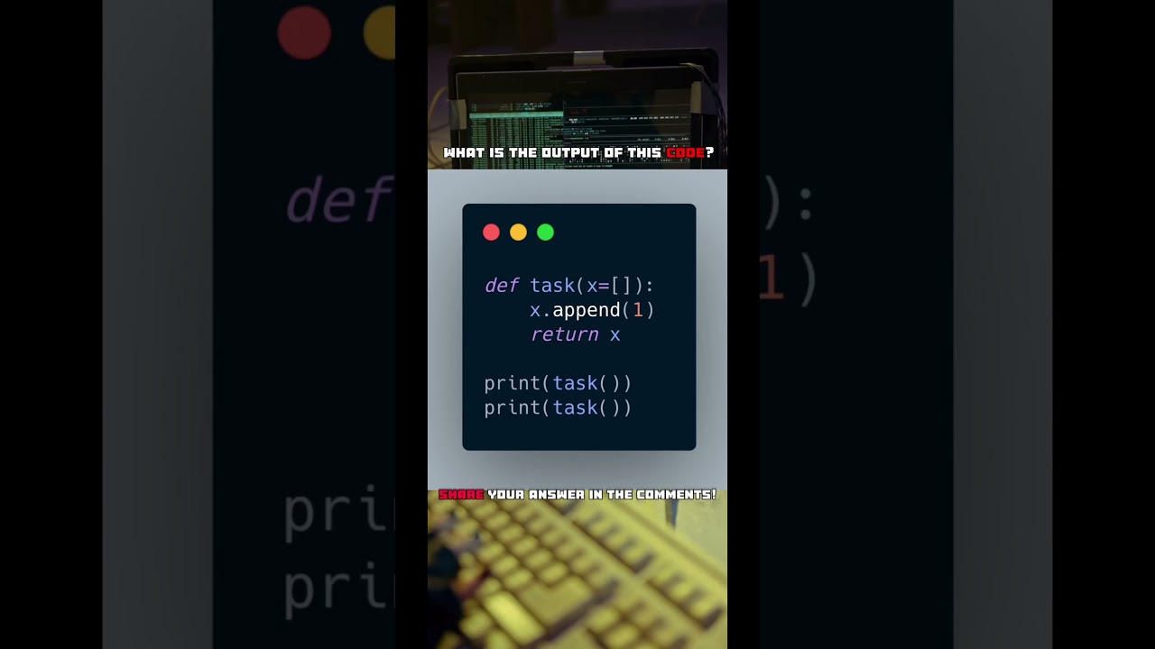 Check your python skills with this tricky question! #python #dev #coding #fyp