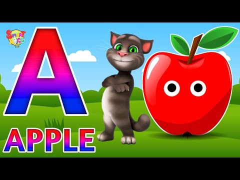 Phonics Song 2 with TWO Words in 3D - A For Apple๐๐- ABC Alphabet Songs with Sounds for Children's
