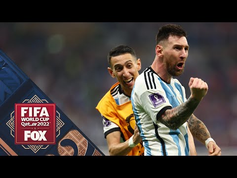 Lionel Messi and Argentina celebrate after winning the 2022 FIFA World Cup final | FOX Soccer