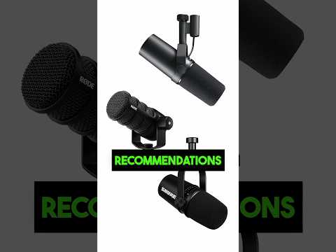 TOP 3 DYNAMIC MICS: Rode Podmic USB, Shure MV7 and Shure SM7B!