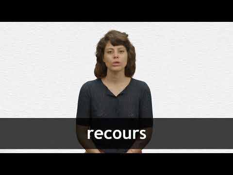English Translation of “RECOURS” | Collins French-English Dictionary