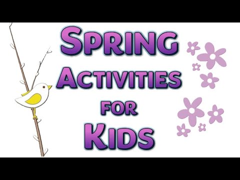 Spring Activities for Kids - Guessing Game, Skittle Flowers, and Spring Word Search