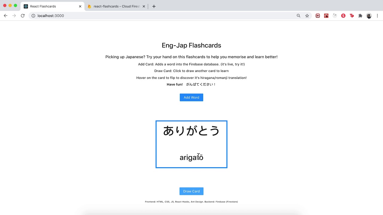 CS50X Project - React-Flashcards
