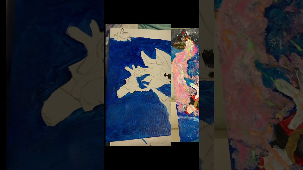 Shadow the hedgehog movie art.