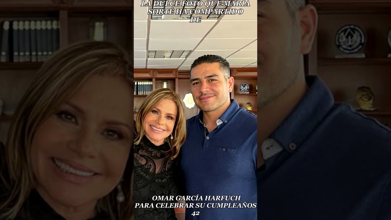 The sweet photo that María Sorté shared of Omar García Harfuch to celebrate his 42nd birthday